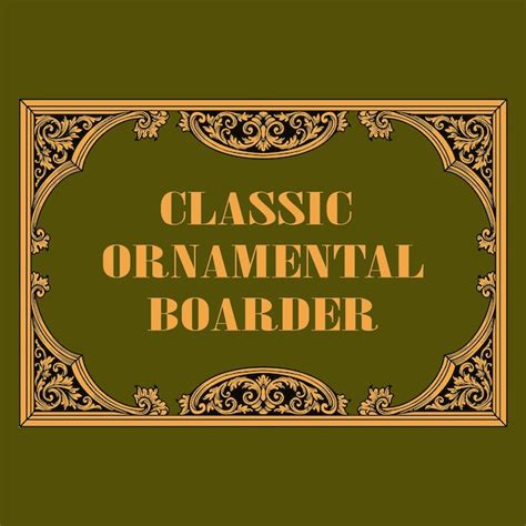 Premium Vector Vintage Ornament Boarder