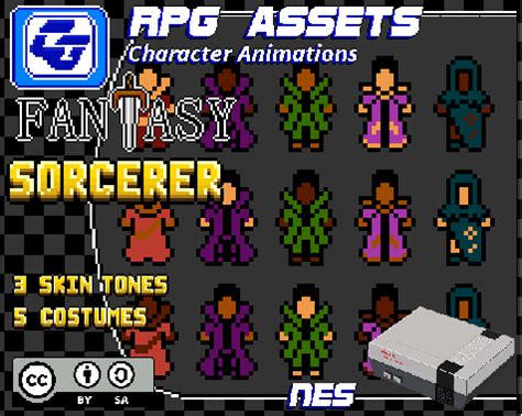 RPG Asset Character Sorcerer NES By Chasersgaming RPG Asset Character Sorcerer NES By Chasersgaming