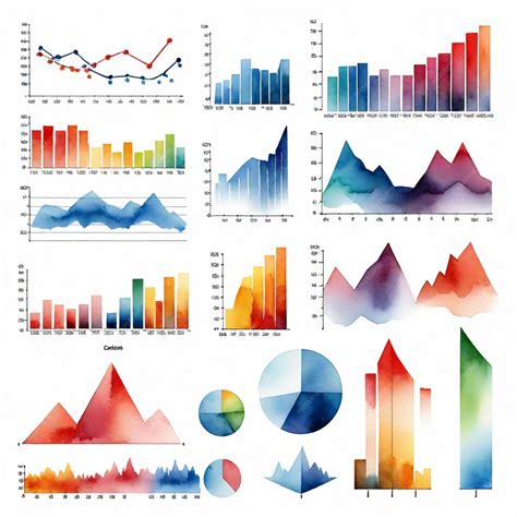 Premium Vector Graphs Vector Set White Background Isolated A High