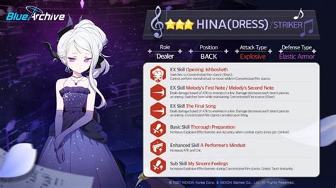 Hina Dress Character Blue Archive