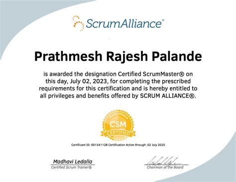 Prathmesh Palande On Linkedin Scrummaster Certifiedscrummaster Agilemethodologies…
