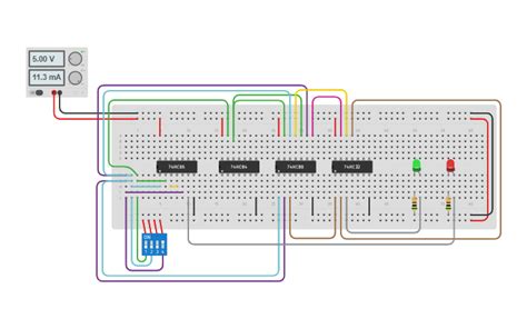 Circuit Design Full Subtractor Tinkercad
