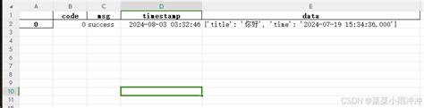 用python实现将json数据转换为exceljson转excel Csdn博客