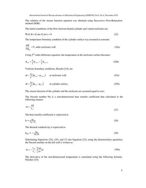 Numerical Investigation Of Natural Convection Heat Transferfrom Square Cylinder In An Enclosed