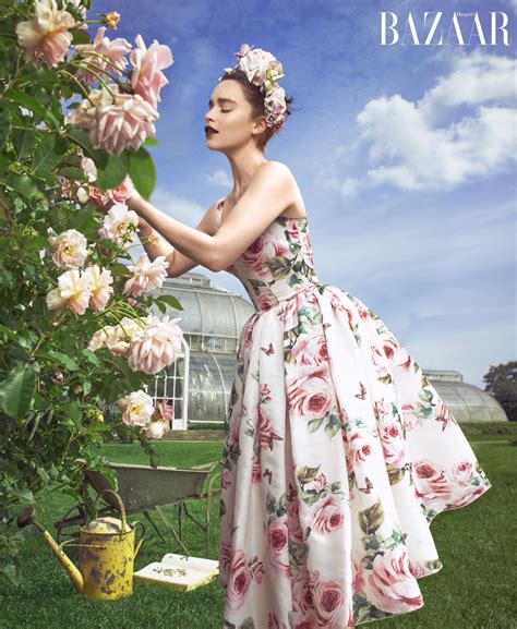 Emilia Clarke Harpers Bazaar Magazine Us December 2017january 2018