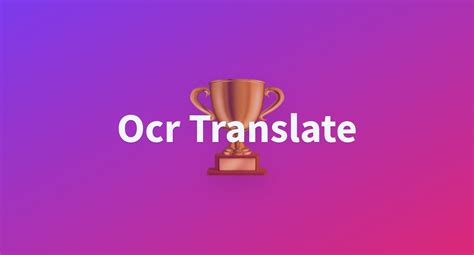 Ocr Translate A Hugging Face Space By Jmarziani