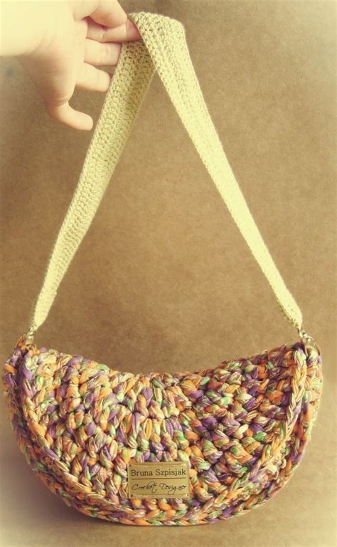связанная сумочка из трикотажной пряжи крючком. | Trapillo.com.ua ...