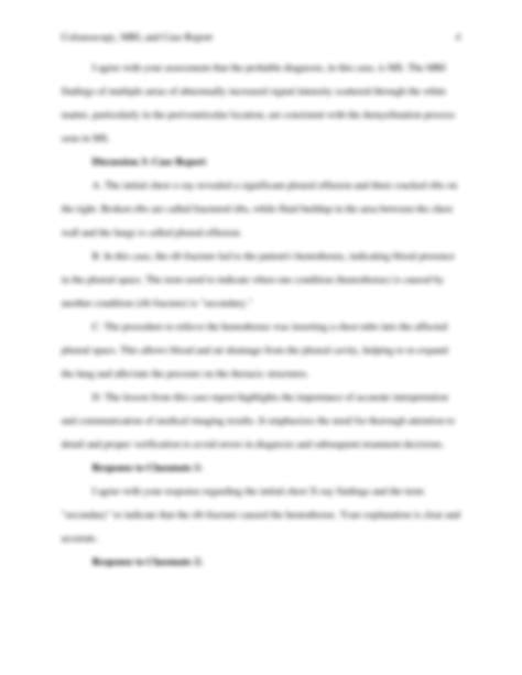 Solution Colonoscopy Mri And Case Report Studypool