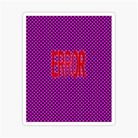 Error Missing Texture Sticker For Sale By Mylescox Redbubble