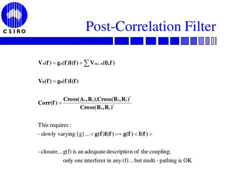 post correlation interference mitigation ppt download
