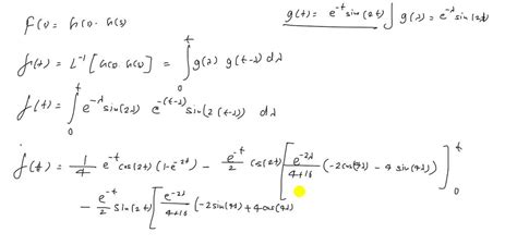 solved compute the convolution f g t using the indicated pair of