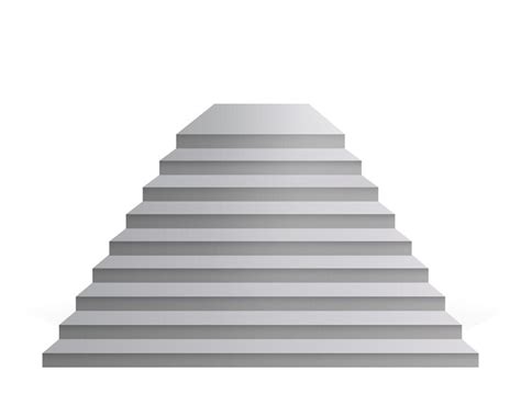 디자인 요소 투명 배경에 그림자가 있는 흰색 계단 현실적인 그림 디자인 3d 격리된 깨끗한 빈 테이블 벡터 그림 Eps 10 홍보 프레젠테이션 프리미엄 벡터