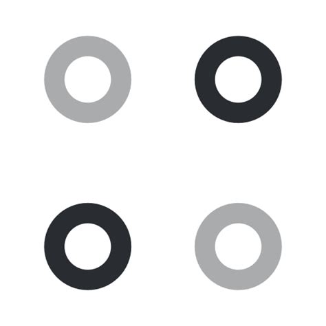 menu user interface and gesture icons