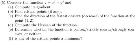 Solved Consider The Function Z X Y And A Compute Its Chegg