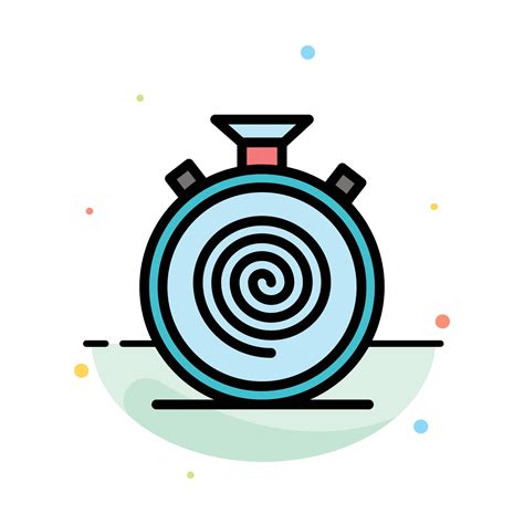 Action Cycle Flow Nonstop Slow Abstract Flat Color Icon Template