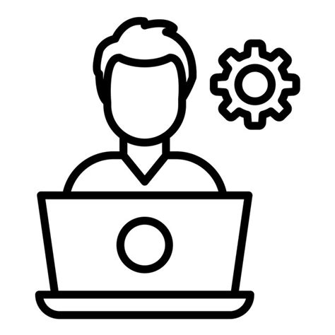 Premium Vector Software Developer Vector Illustration Style