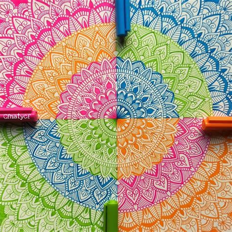 100 Radial Designs Mandalas Ideas Radial Design Art Lessons