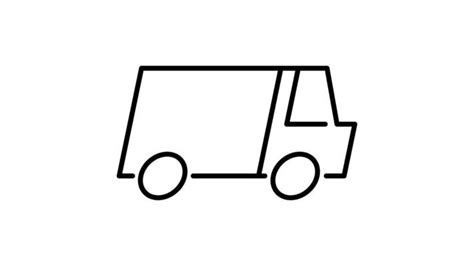 Animated Delivery Truck Stock Video Footage For Free Download