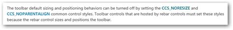 windows tb setpadding message has no effect on vertical padding