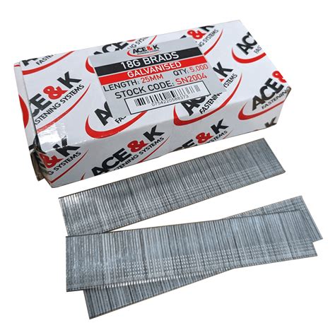 18g Galvanised Brads Alpha Pneumatic Supplies