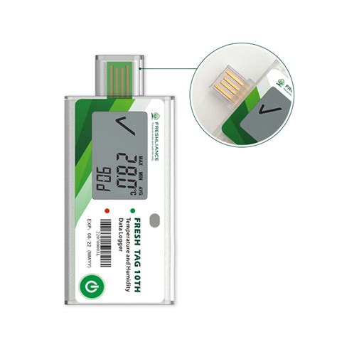 Single Use Cold Chain Temperature Humidity Data Logger Paperless Recorder Cold Chain Data