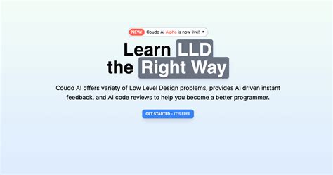 coudo ai your ai powered coding companion learn lld the right way by practicing problems and