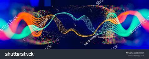 Data Science Abstract Technological Background Vibrant Stock
