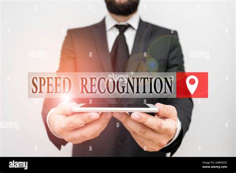 Conceptual Hand Writing Showing Speed Recognition Concept Meaning