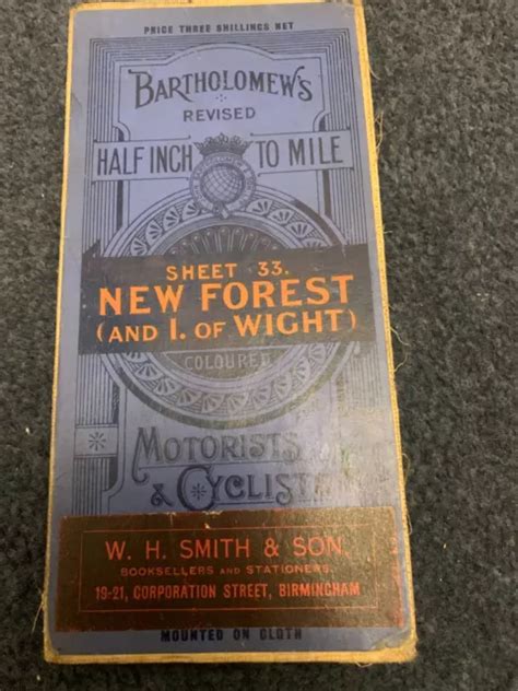 Vintage Bartholemews Revised Half Inch Contoured Maps Sheet 33 New