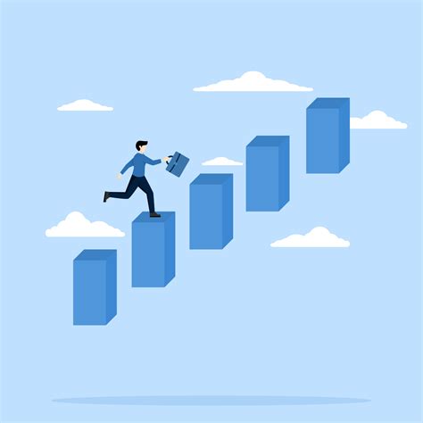 Career Advancement Business Development Or Growth Improvement Opportunity Concept Salary Or