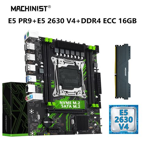 Machinist X99 Pr9 마더보드 세트 Lga 2011 3 키트 포함 Xeon E5 2630 V4 Cpu 프로세서