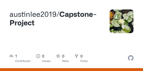 Github Austinlee2019capstone Project