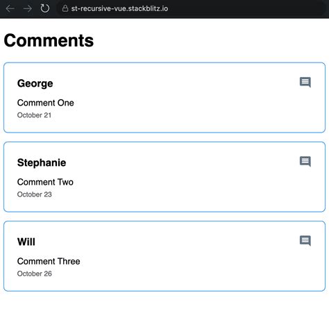 Comment Threads With Recursive Components In Vue 3 Simple Thread