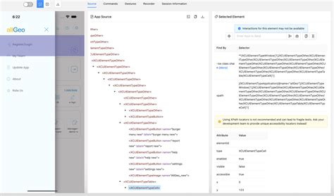Iphone In Appium Inspector For Ios App Not Able To Inspect