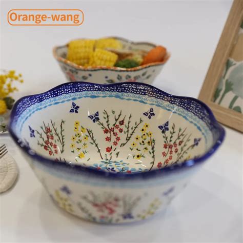 일본 우동 그릇 덮밥 라면 세트 도자기 가정용 국수 손잡이가 있는 세라믹 수프 샐러드 파스타 주방 식기 티몬