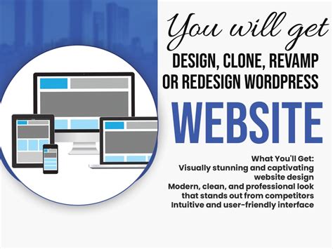 design clone revamp or redesign wordpress website using elementor