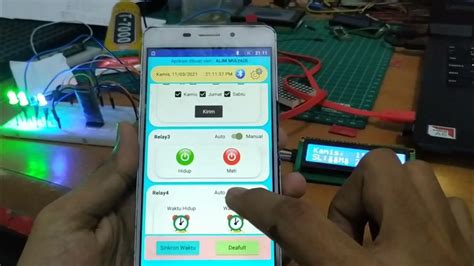 Review Timer Terprogram 4 Relay Control With Bluetooth Youtube