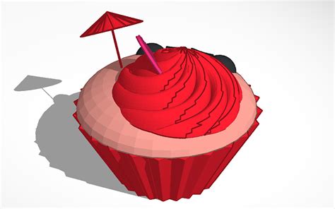 3d Design Cuppy Strawberry Flavour Tinkercad