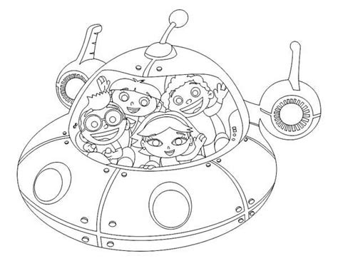 Little Einstein Going Adventure With Rocket Coloring Page Little