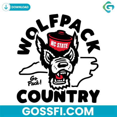 Nc State Wolfpack Country Ncaa Svg Digital Download