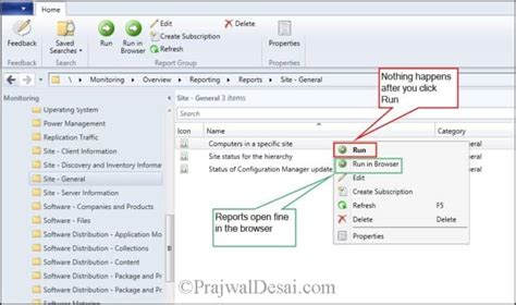 Cannot Run SCCM Reports From Locally Installed Console