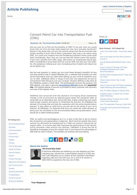 Conventional Cng Kits And Sequential Cng Kits Pdf