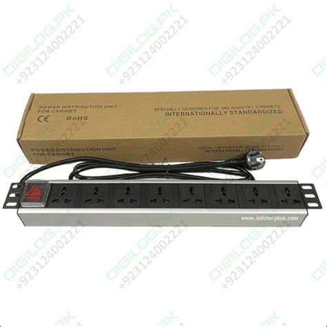 8 Ports Universal Multi Socket Pdu Power Distribution Unit For