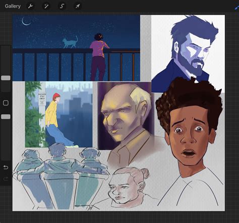 Practiced Drawing Some Sketches From Imagination Using The Visual