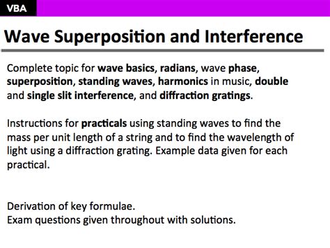 As Physics Superposition And Interference Teaching Resources