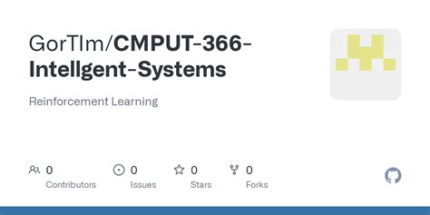 GitHub GorTIm CMPUT 366 Intellgent Systems Reinforcement Learning