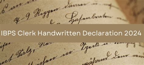 Ibps Clerk Handwritten Declaration 2024 Ibps Declaration Format Sarkari Result Sarkari