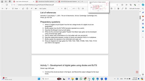 Logic Gates Labsheetpdf Operational Amplifier StudyX