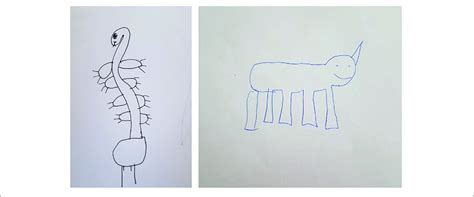 The Non Existent Object Drawing Task Left Panel Example Of Download Scientific Diagram