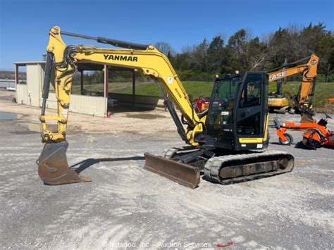 Yanmar Vio80 1a Mini Excavator Tracks Cab Backhoe Tractor Bucket